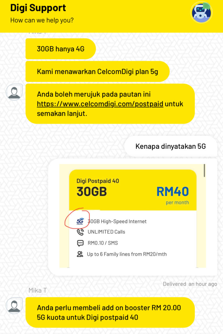 Pelanggan Celcom, Digi Perlu Tukar Pelan Baharu Untuk Akses 5G Percuma